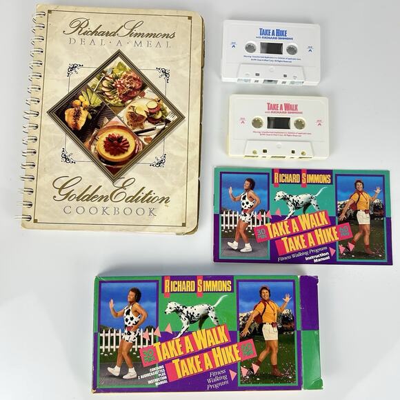 Vintage | Other | Vtg 9s Deal A Meal Lot Richard Simmons Take A Walk ...